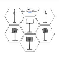 China Android operation system P-101 10.1inch IPS AD screen checkout display pole customer display second display for sale