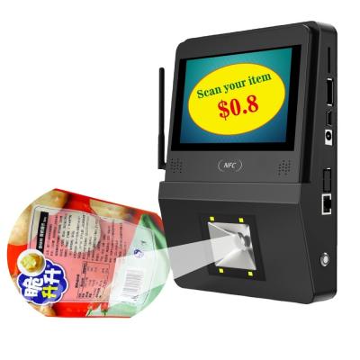 China Customized Logo Supermarket Checker 5inch Android OS POE Touch Screen Self-Checking Kiosk for sale