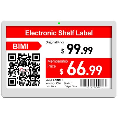China Supermarket Bimi E-ink Display Tag Windows OS Not Touch Screen Electronic Shelf Label for sale