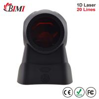 China Portable 1D Wired desktop Barcode Scanner with 20 line Laser Bar code Reader for sale