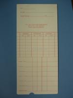 China 50pcs/ pack Time Cards for time recorder C050 Monthly pay cards Weekly optional Item C050 for sale