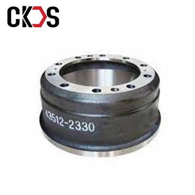 China Hino Truck Spare Parts Diesel Brake Drum Chinese Factory HIno Truck Air Brake System Parts 43512-2330 for sale