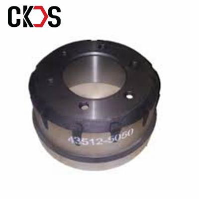 China Chinese Factory Diesel Hino Truck Spare Parts  Brake Drum 43512-5050 Japanese Truck Air Brake  Parts for sale