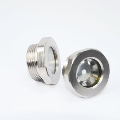 China Customized Hermetically Sealed Sight Glass 8mm 1215 Steel Material with 6-10MPa Pressure Rating for sale