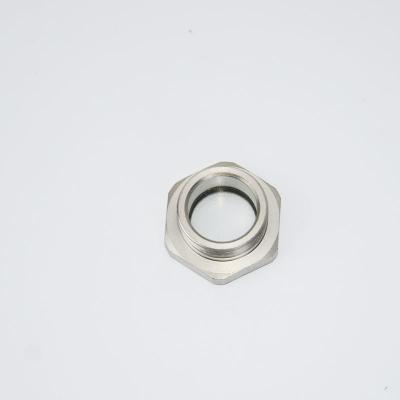 China 10MPa Hermetic Sight Glass with 15mm Thread - 1215 Steel Glass-to-Metal Seal for High Pressure Applications for sale