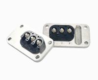 China 45 Steel Hermetic Single Seal Terminals - 30A 600V Rating, -70°C to 300°C Temperature Range with Electroless Nickel Plating for sale