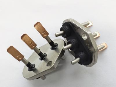 China Hermetic EV Connector 20A Panel Mount Glass and Ceramic Insulator 12V-540V for sale