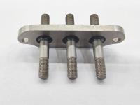 China 45 Steel Hermetic Single Seal Terminals 30A 600V with Electroless Nickel Plating for Industrial Applications for sale