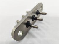 China Hermetic Single Seal Terminals 45 Steel Electroless Nickel Plating -70°C to 300°C 600V 30A for sale