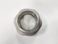 China Hermetic Sight Glass 1215 Steel Glass to Metal Seal 6MPa 10MPa Threaded Flanged for sale