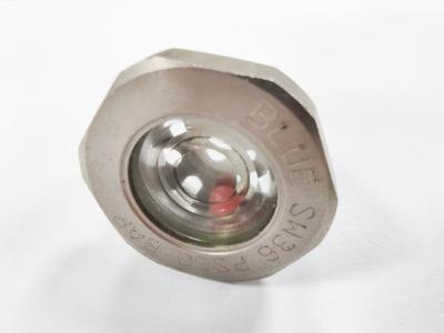 China Hermetic Sight Glass 1215 Steel Flanged Connection 6MPa to 10MPa Glass to Metal Seal for sale