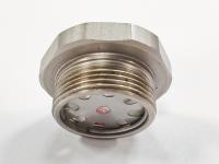 China Hermetic Sight Glass 1215 Steel Flanged Connection 6MPa to 10MPa Glass to Metal Seal for sale