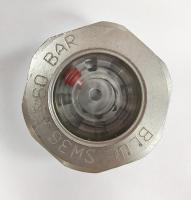 China Hermetic Sight Glass 1215 Steel Flanged Connection 6MPa to 10MPa Glass to Metal Seal for sale