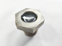 China Hermetic Sight Glass 1215 Steel Glass to Metal Seal Threaded Flanged 6MPa 10MPa for sale