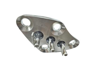 China Hermetic EV Connector 12V-540V 20A Glass and Ceramic Insulated Panel Mount for sale