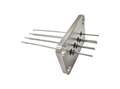 China Hermetic Feedthrough Connectors Mounting Screw 45 Steel Core Column 0.5mm-3.2mm for sale