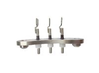 China Nickel Plated 45Steel Hermetic Compressor Terminals 10A-30A Current 72V-810V Voltage Range for sale