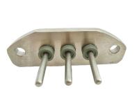 China Electroless Nickel Plated Hermetic Compressor Terminal 10A-30A Current Rating with -70℃ to +300℃ Temperature Range for sale
