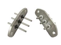 China Electroless Nickel Plated Hermetic Compressor Terminals 10A-30A Current -70℃ to +300℃ Temperature Range for sale