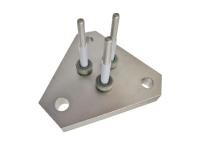 China Electroless Nickel Plated Connection Terminal Board 1000MΩ Insulating 30A-300A Screw for sale