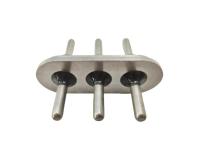 China Hermetic EV Connector Panel Mount 20A 12V-540V Glass Ceramic Insulator for sale