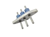 China 20A Hermetic EV Connector Panel Mount Glass Ceramic Insulator SSCore for sale