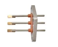 China Hermetic Compressor Terminals SUH446 Stainless Steel Pins 25A-30A Electroless Nickel Plating for sale