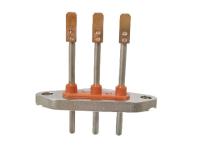 China Hermetic Compressor Terminals SUH446 Stainless Steel Pins 25A-30A Electroless Nickel Plating for sale