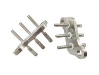 China Dual Ceramic Tinned Solder Tab High-Temp Sealed Terminal for New Energy Electric Compressor 4-10μm Sn for sale