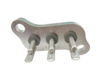 China Dual Ceramic Tinned Solder Tab High-Temp Sealed Terminal for New Energy Electric Compressor 4-10μm Sn for sale