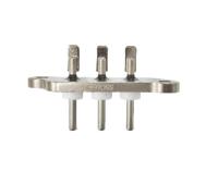 China Nickel-Plated Short Welding Tab Sealed Terminal 30.6mm Needle Length 1000MΩ Insulation Resistance for sale