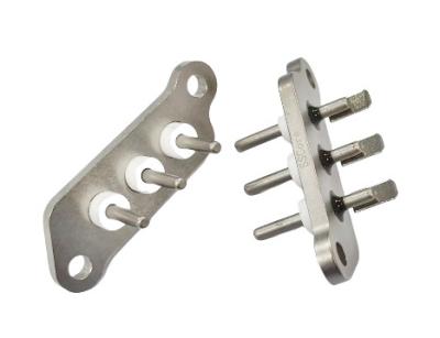 China Nickel-Plated Short Welding Tab Sealed Terminal 30.6mm Needle Length 1000MΩ Insulation Resistance for sale