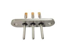 China No. 45 Steel Hermetic Terminal 44.5mm Glue Injected for AC Compressor 30A 3000VAC for sale