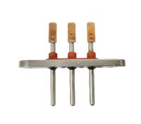 China No. 45 Steel Hermetic Terminal 44.5mm Glue Injected for AC Compressor 30A 3000VAC for sale