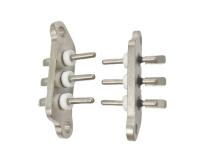 China Hermetic EV Connector 30A SUH446 Stainless Steel Pins Panel Mount 1000VDC for sale