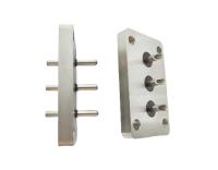 China 23.7mm Steel Pin with Tapered End and Square Plate for AC Compressor Sealing Terminal for sale