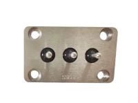China 23.7mm Steel Pin with Tapered End and Square Plate for AC Compressor Sealing Terminal for sale
