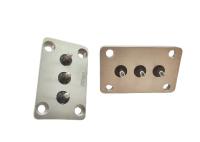China 23.7mm Steel Pin with Tapered End and Square Plate for AC Compressor Sealing Terminal for sale