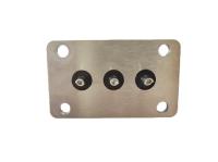 China 23.7mm Steel Pin with Tapered End and Square Plate for AC Compressor Sealing Terminal for sale