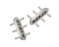 China Panel Mount Hermetic Compressor Terminals 25A 220V Stainless Steel Pins for sale