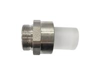 China 1/2 Inch Threaded Hermetic Sight Glass 150 PSI Borosilicate Glass Sight Screen for sale