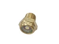 China Hermetic Sight Glass 1/2 Inch PTFE Seal Stainless Steel 85% Light Transmittance for sale