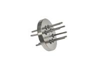 China Hermetic Feedthrough Connectors Stainless Steel 2000VAC 10A Copper Plated Gold Silver Contact for sale