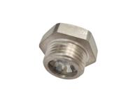 China SSCore 1/2 Inch Hermetic Sight Glass 300°F Max Operating Temperature Hermetically Sealed for sale