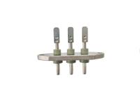 China Hermetic EV Connector Glass Ceramic Insulator SUH446 Stainless Steel Pins 30A 12-24V for sale