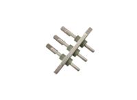 China Hermetic EV Connector Glass Ceramic Insulator SUH446 Stainless Steel Pins 30A 12-24V for sale