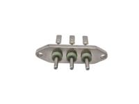 China Hermetic EV Connector Glass Ceramic Insulator SUH446 Stainless Steel Pins 30A 12-24V for sale