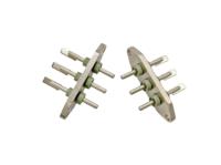 China Hermetic EV Connector Glass Ceramic Insulator SUH446 Stainless Steel Pins 30A 12-24V for sale