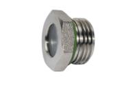 China Hermetic Sight Glass 1/2 Inch Threaded Connection 300°F Max Temperature Polished Finish for sale