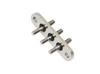 China SSCore Hermetic Seal Connector 3 Contacts 10A 500V Glass Insulation Electroless Nickel for sale